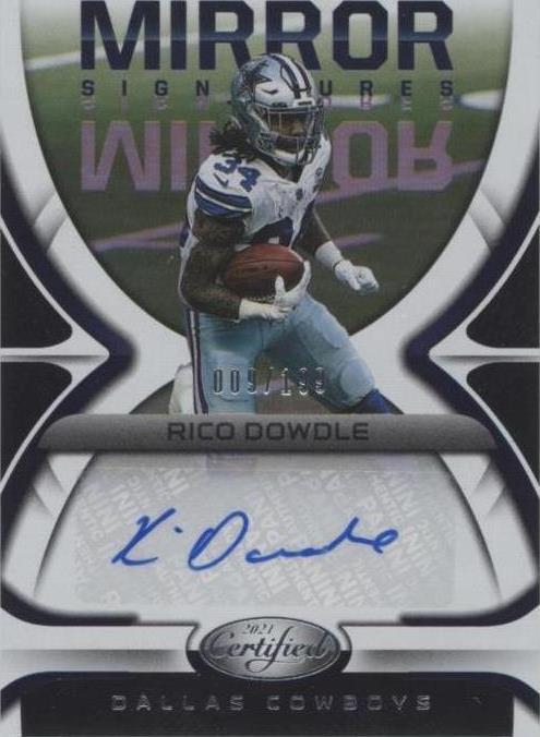 2021 Panini Certified - Mirror Signatures #MS-RD Rico Dowdle /199 (AU ...