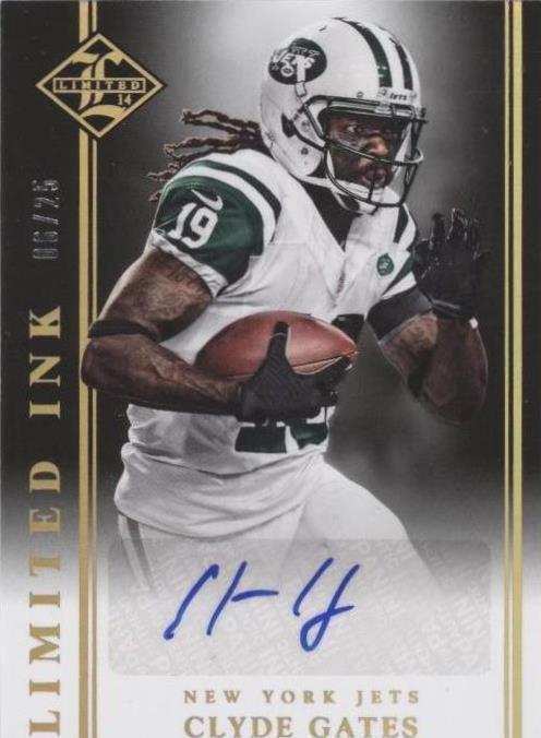 2014 Panini Limited - Limited Ink Clyde Gates #LI-CG Gold /25 (AU) for ...