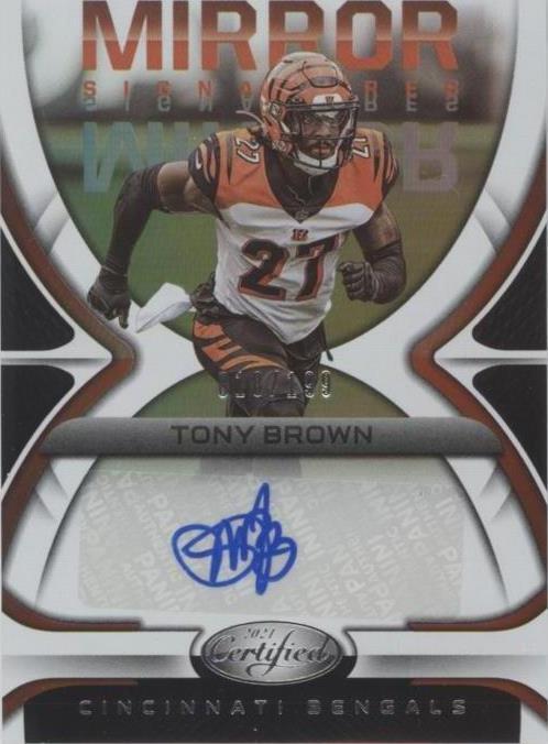 2021 Panini Certified - Mirror Signatures #MS-TR Tony Brown /199 (AU ...
