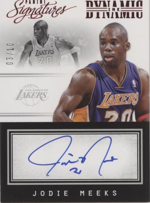 2013-14 Panini Signatures - Dynamic Ink Red #6 Jodie Meeks /10 (AU) for ...
