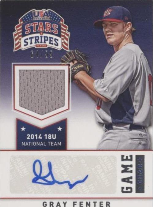 2015 Panini Stars and Stripes - Game Gear Signatures #39 Gray Fenter ...