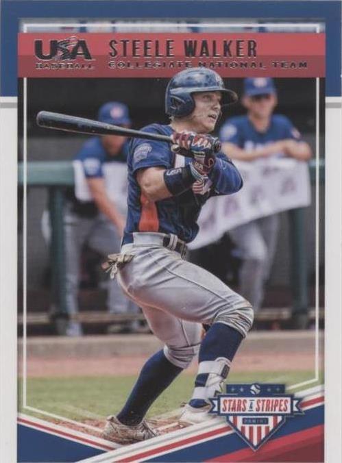 2018 Panini USA Baseball Stars & Stripes - #22 Steele Walker (RC) for ...