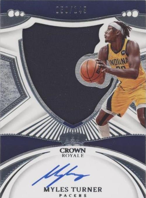 2022-23 Panini Crown Royale - Silhouettes Myles Turner #S-MYT /149 (AU ...