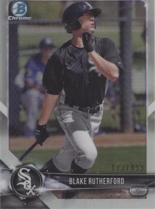 2018 Bowman - Chrome Prospects Blake Rutherford #BCP140 Refractor /499 ...