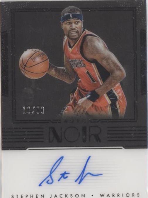 2017-18 Panini Noir - Auto Noir Color #ANC-SJ Stephen Jackson /99 (AU ...