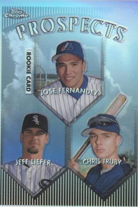 1999 Topps Chrome - Prospects Refractor #434 Jose Fernandez, Jeff ...