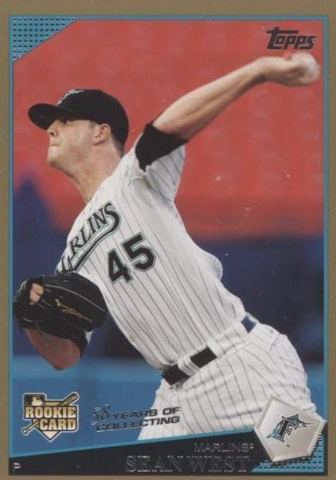 2009 Topps Updates & Highlights - Sean West #UH73 Gold /2009 (RC) for ...