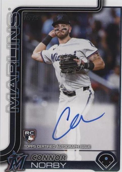 2025 Topps Series 1 - Flagship Real One Autographs Connor Norby #132 ...