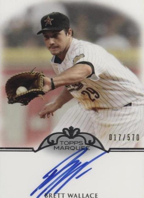 2011 Topps Marquee - Monumental Markings Brett Wallace #MM-BWA /570 (AU ...