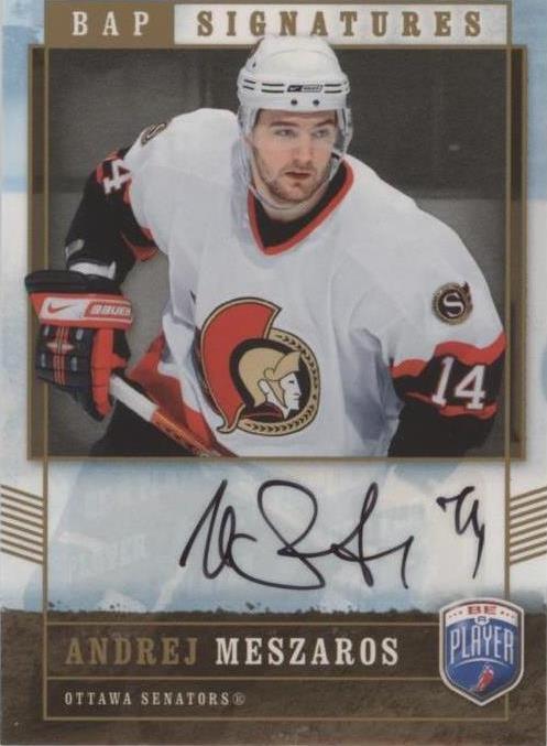 2006-07 Upper Deck Be a Player - Signatures #MZ Andrej Meszaros (AU ...