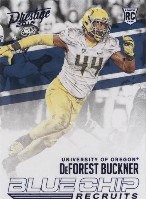 2016 Panini Prestige - Blue Chip Recruits #6 DeForest Buckner (RC) for ...