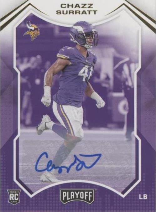 2021 Panini Playoff - Rookies Autographs #275 Chazz Surratt (AU, RC ...