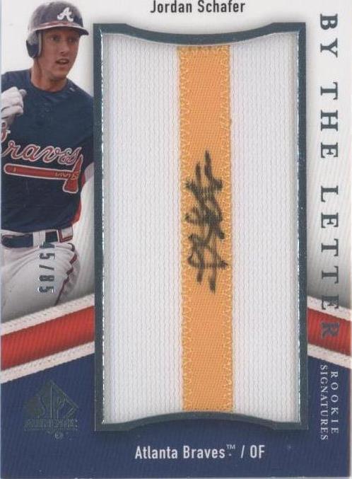 2009 SP Authentic - By the Letter Rookie Signatures Letter I #BTLR-JS Jordan Schafer /85 (AU ...