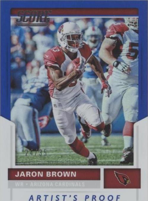 2017 Score - Jaron Brown #76 Artist's Proof /35 for sale online | eBay
