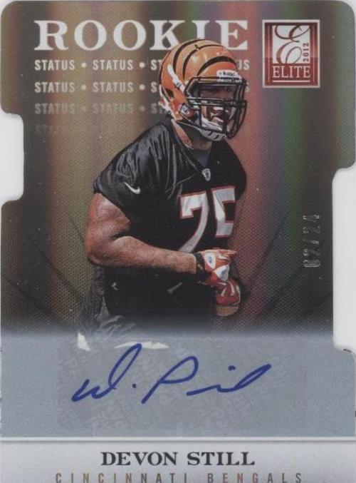 2012 Elite - Status Die-Cut Signatures #117 Devon Still /24 (AU, RC ...