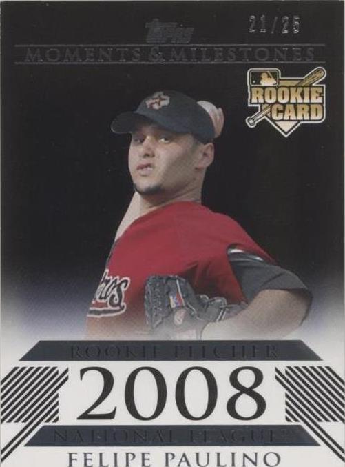 2008 Topps Moments & Milestones - Rookies Black Rookie Pitcher #182 ...