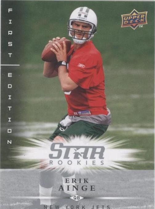 2008 Upper Deck First Edition - Star Rookies Erik Ainge #163 (RC) for ...