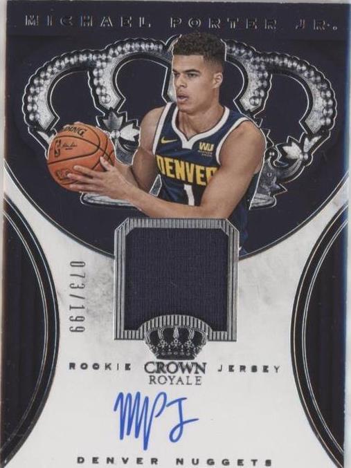 2018-19 Panini Crown Royale - Rookie Jersey Autograph #RJA-MPJ Michael ...