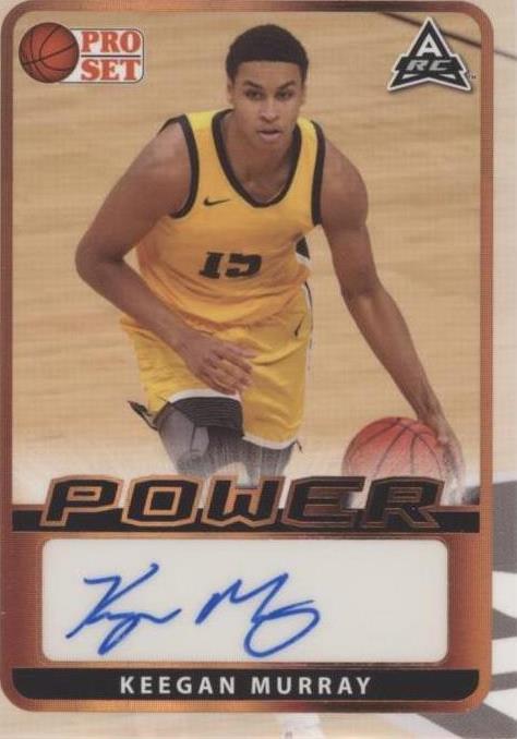 2021-22 Leaf Pro Set Power - Base Autographs #BA-KM1 Keegan Murray (AU ...