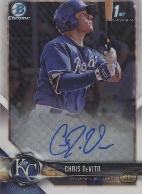 2018 Bowman Chrome - Prospect Autographs Chris DeVito #CPA-CD (AU, RC) for sale online | eBay
