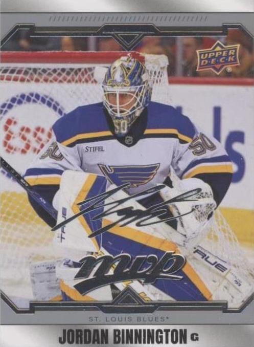 2024-25 Upper Deck MVP - Jordan Binnington #72 Silver Script for sale ...