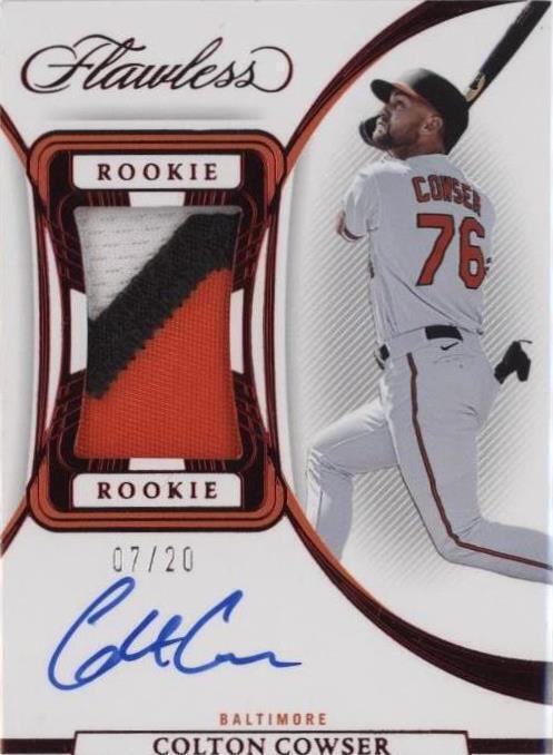 2023 Panini Flawless - Rookie Patch Autographs Colton Cowser #PPA-CC ...