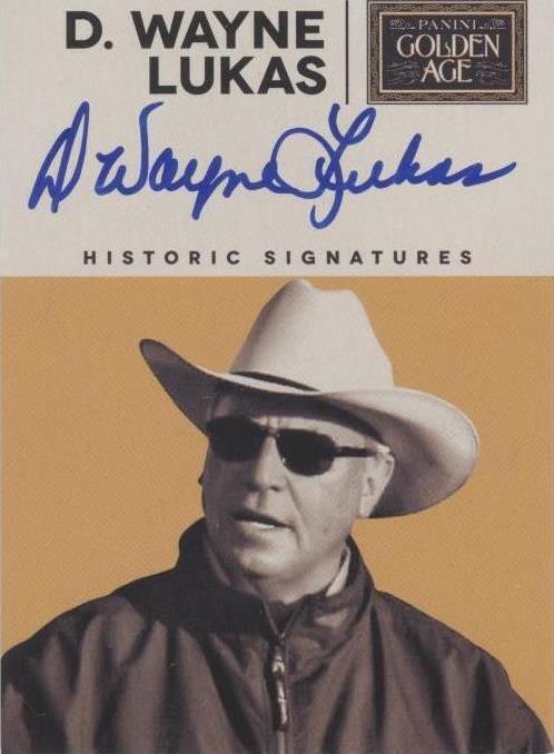 2014 Panini Golden Age - Historic Signatures D. Wayne Lukas #DWL (AU ...