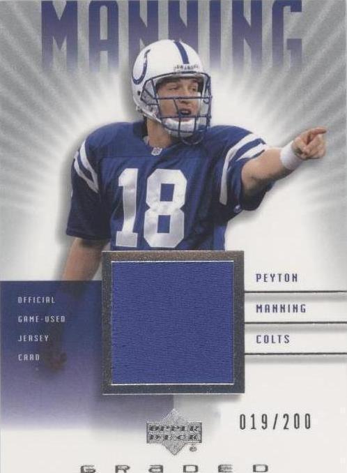 2002 Upper Deck Graded - Game Jersey #G1-PM Peyton Manning /200 (MEM) for sale online | eBay