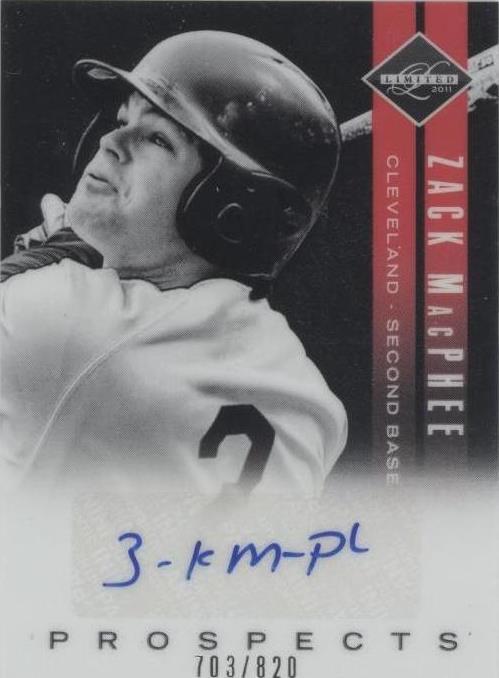 2011 Panini Limited - Prospects Signatures #23 Zack MacPhee /820 (AU, RC) for sale online | eBay