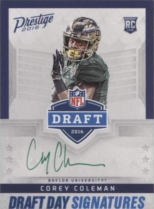 2016 Panini Prestige - Draft Day Signatures Green Ink #CCL Corey ...