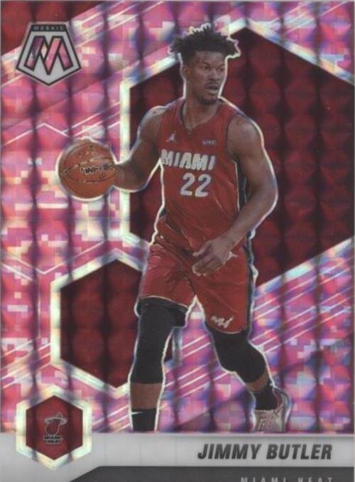 2020-21 Panini Mosaic - Jimmy Butler #177 Pink Camo Mosaic Prizm for ...