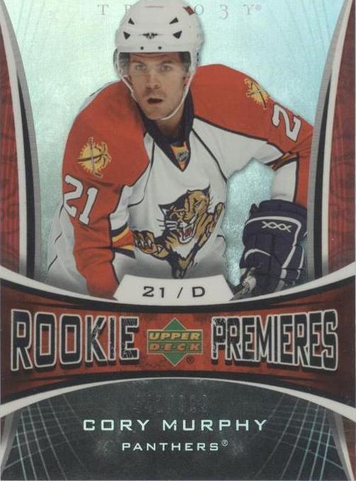 2007-08 Upper Deck Trilogy - Rookie Premieres Cory Murphy #147 /999 (RC ...