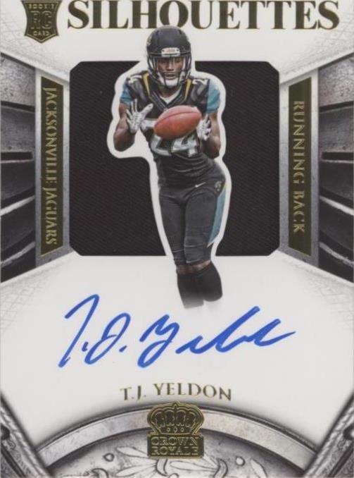 2015 Panini Crown Royale - Rookie Silhouettes Gold Signatures #236 T.J ...