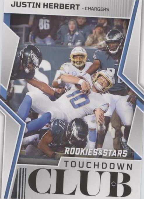 2022 Panini Rookies & Stars - Touchdown Club #TD-4 Justin Herbert for sale online | eBay