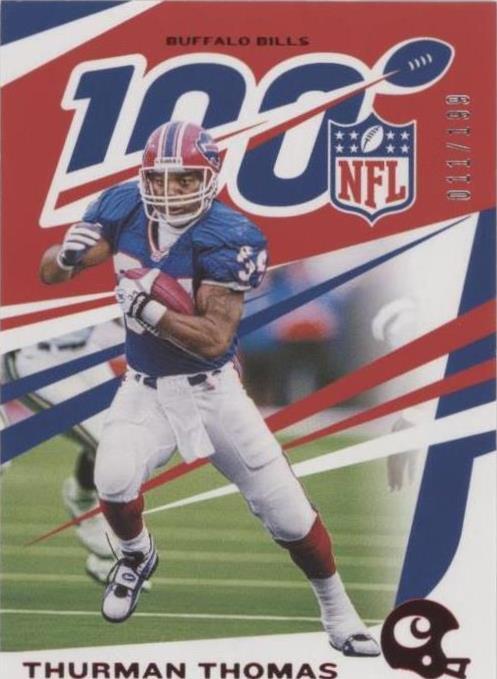 2019 Panini Chronicles - NFL 100 Red #12 Thurman Thomas /199 for sale ...