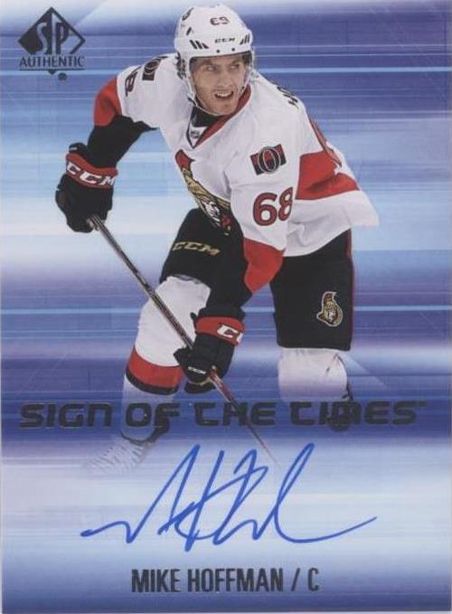2015-16 SP Authentic - Sign of the Times #SOTT-MH Mike Hoffman (AU) for ...