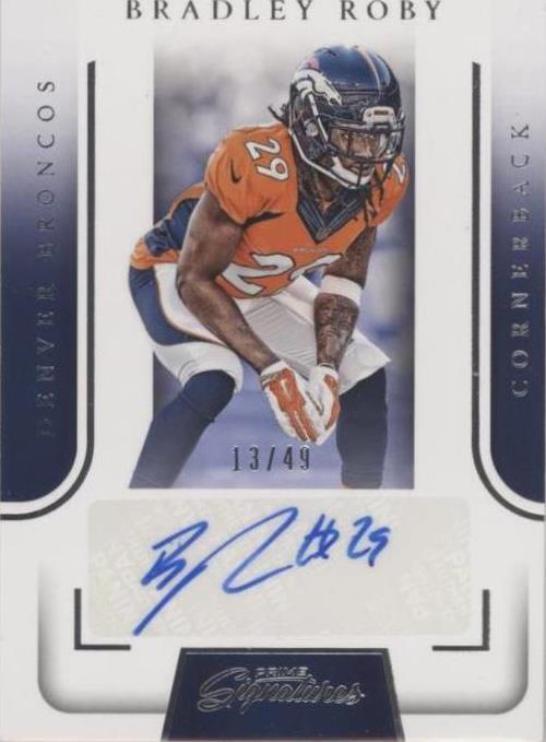 2016 Panini Prime Signatures - Prime Signatures #PS-RO Bradley Roby /49 ...
