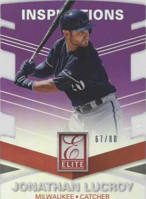 2015 Panini Elite - Inspirations Die-Cut #59 Jonathan Lucroy /80 for ...