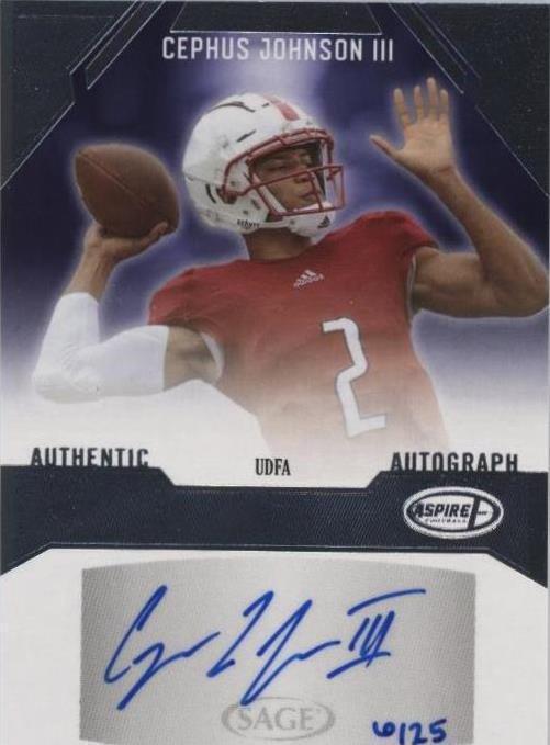 2023 Sage Aspire - Cephus Johnson #ASP-CJ Silver /25 (AU, RC) for sale ...