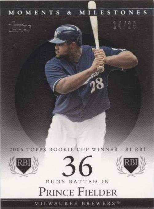 2007 Topps Moments & Milestones - Black 2006 Topps Rookie Cup Winner ...