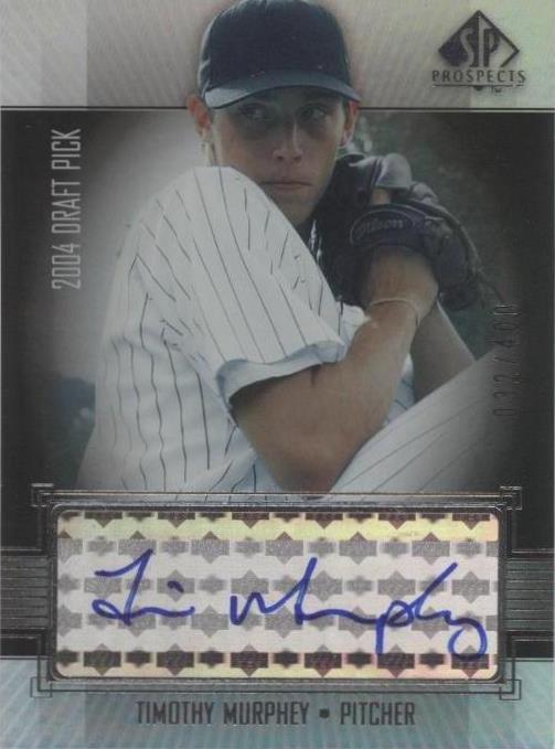 2004 SP Prospects - Autographed Draft Picks Tier 3 #TM Timothy Murphey ...