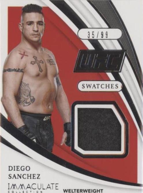 2021 Panini Immaculate Collection UFC - Swatches #S-DSH Diego Sanchez ...