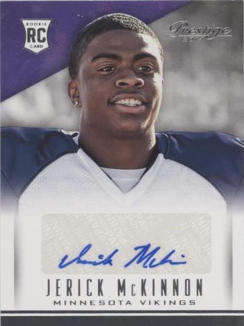 2014 Panini Prestige - Rookie Jerick McKinnon #250 Signatures (AU, RC ...