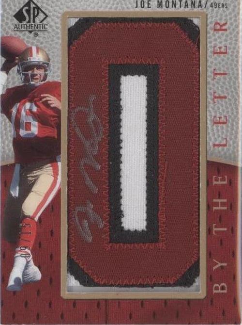2007 SP Authentic - By the Letter Autographs #BTL-JM Joe Montana /15 ...