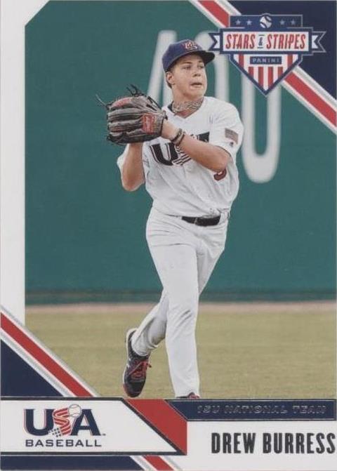 2020 Panini USA Baseball Stars & Stripes - Drew Burress #53 (RC) for ...