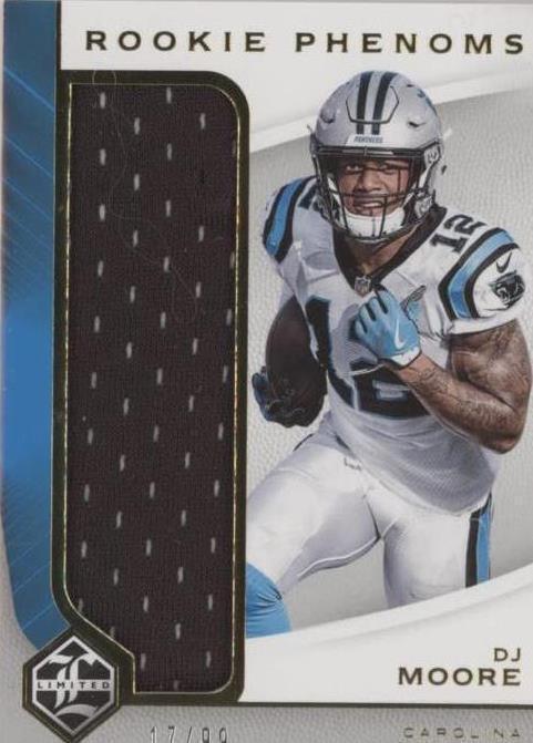 2018 Panini Limited - Rookie Phenoms Jumbo Relics #RP-DM D.J. Moore /99 ...