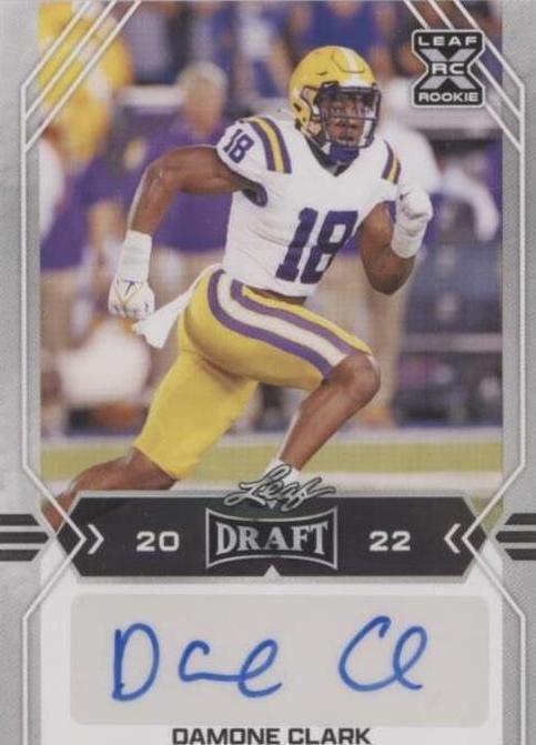 2022 Leaf Draft - Autographs Damone Clark #BA-DC1 (AU, RC) for sale ...