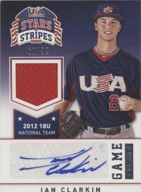 2015 Panini Stars and Stripes - Game Gear Ian Clarkin #68 Signatures ...