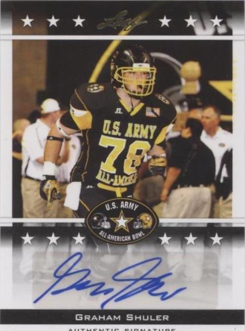 2012 Leaf U.S. Army All-American Bowl - Graham Shuler #BA-GS2 (AU, RC ...