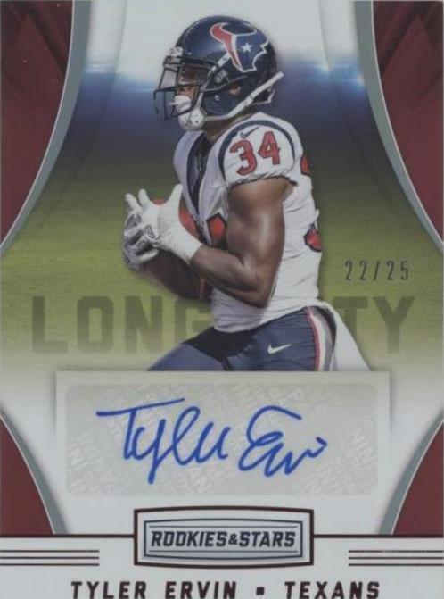 2016 Panini Rookies & Stars - Rookie Longevity Signatures Tyler Ervin # ...